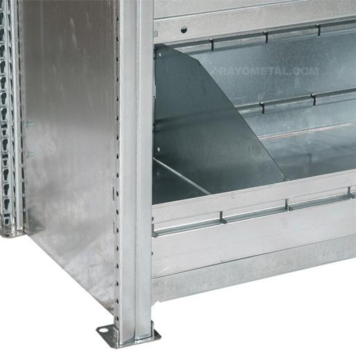 Rayonnage Atelier Galvanisé avec Parois Pleines - Rayometal